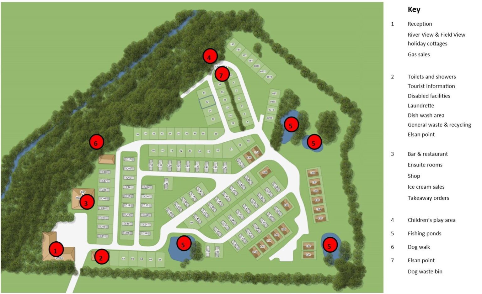 Touring Pitches | Cabus | Lancashire - Claylands Park